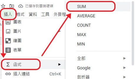 【Google 試算表】SUM 加總函數介紹，表格必備的函數之一 – 數位小幫手