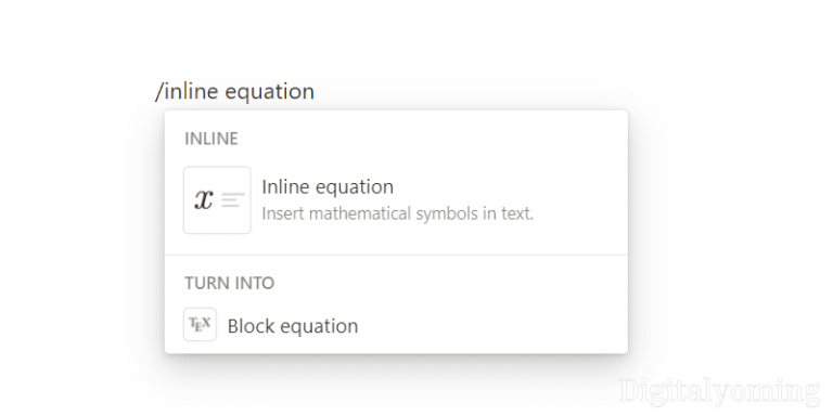 【Notion】如何製作彩色線條？你可以用 Inline equation 來設計線條 | 數位小幫手