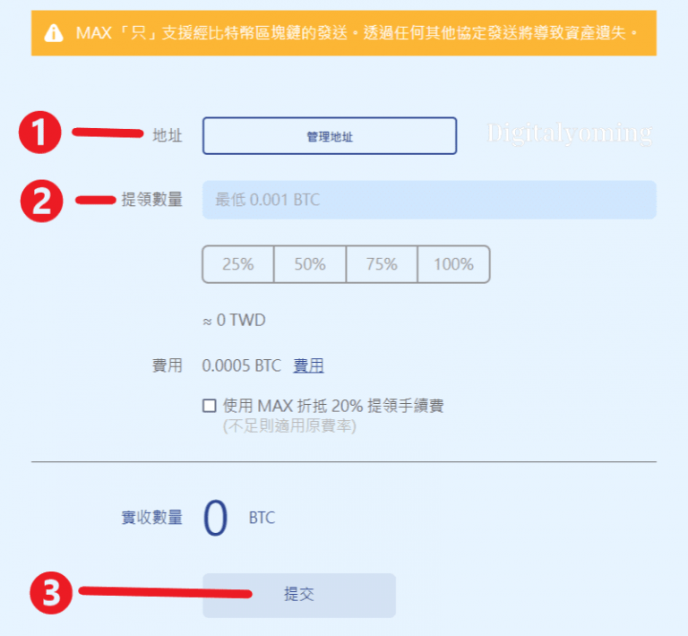 MAX 交易教學，如何出金與入金？手續費是多少？