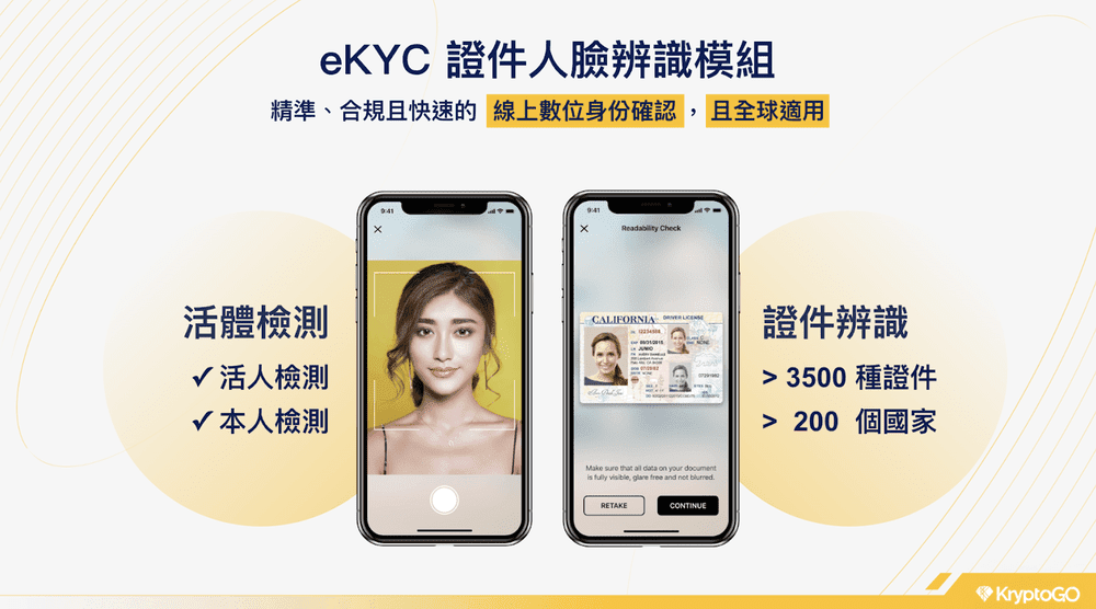 KryptoGO Compliance 金融合規方案，公司 KYC 防洗錢流程不再繁瑣